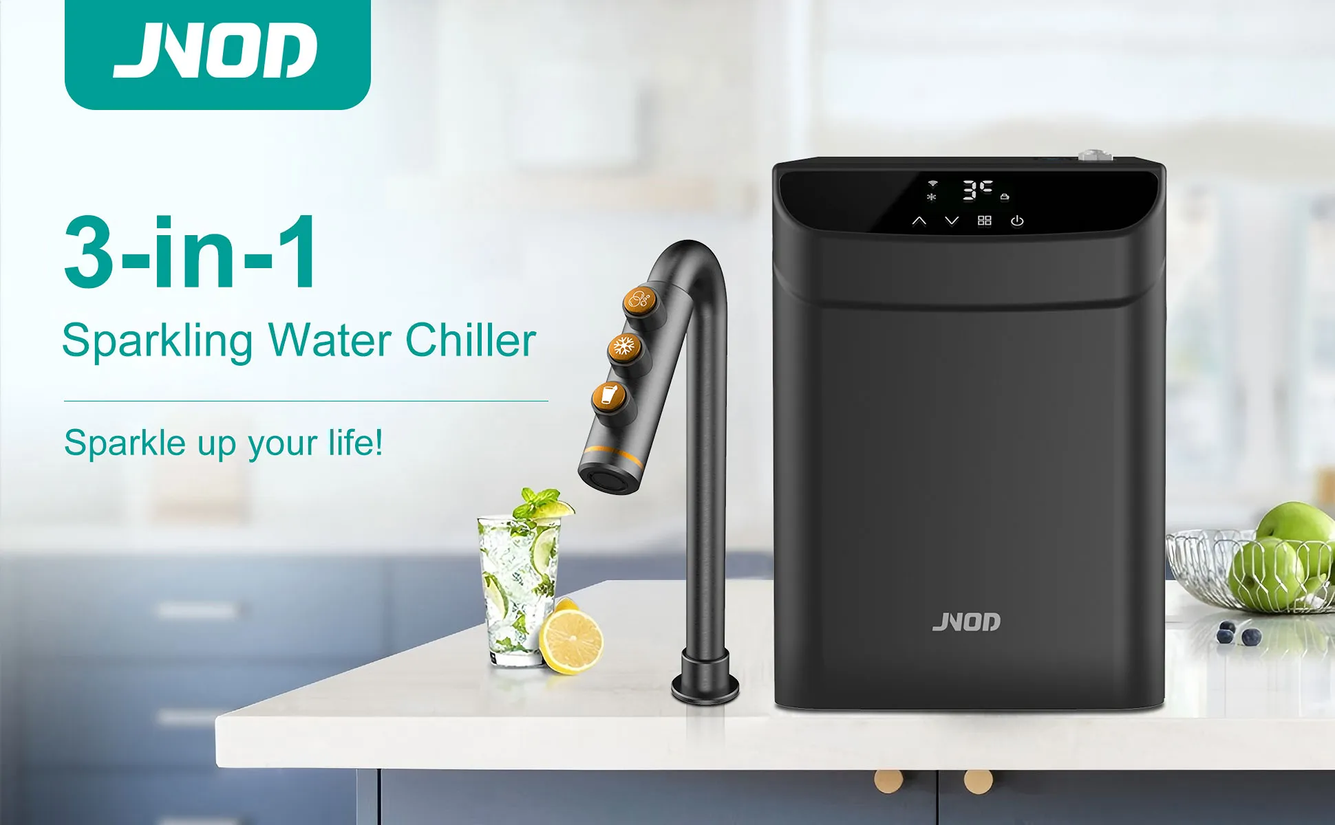 3-in-1 Sparkling Water Tap & Under-Counter Water Dispenser